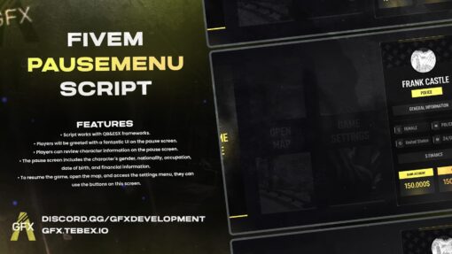 FREE PAUSE MENU - FiveM Tebex