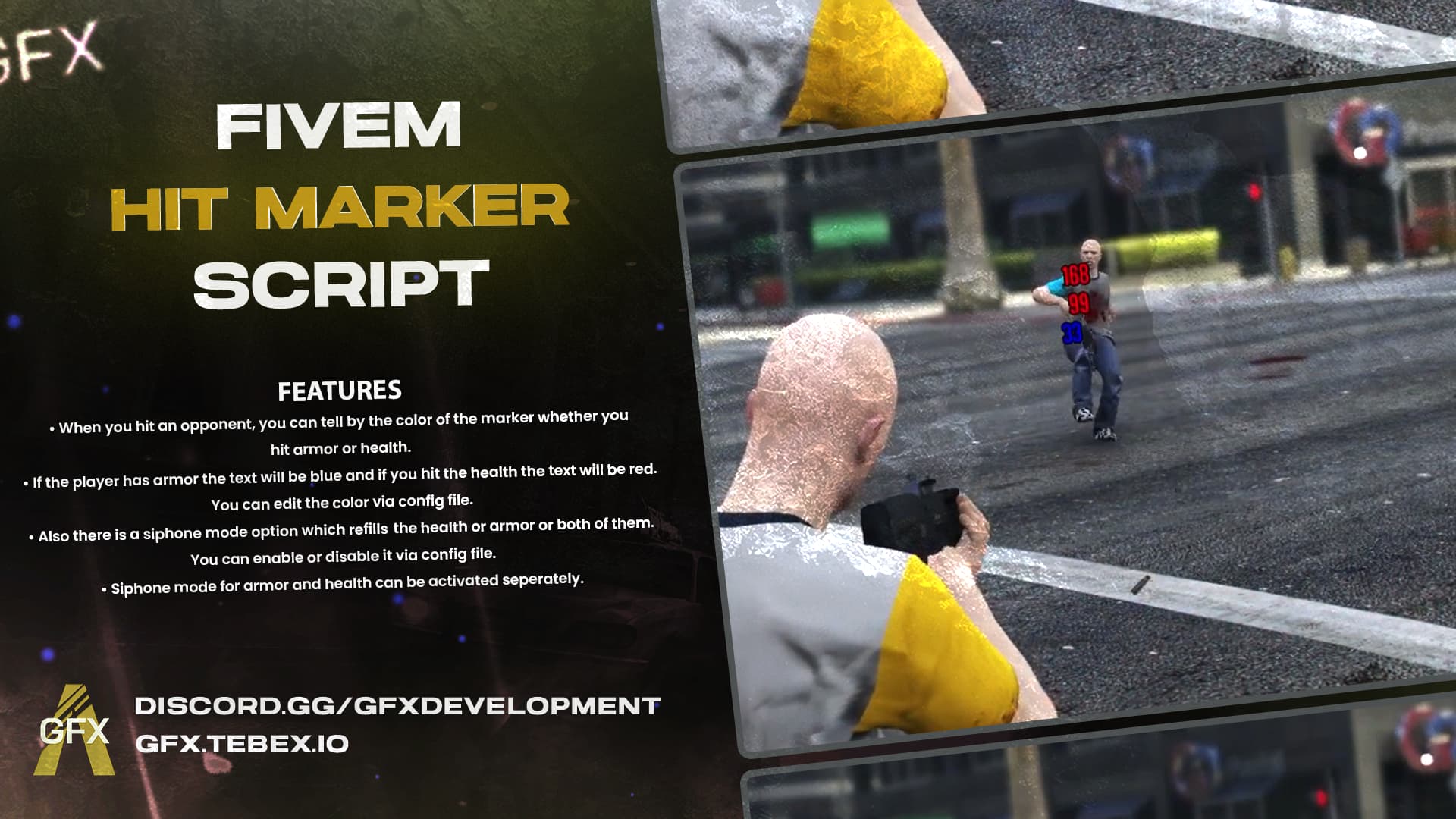 GFX Hit Marker Script - FiveM Tebex