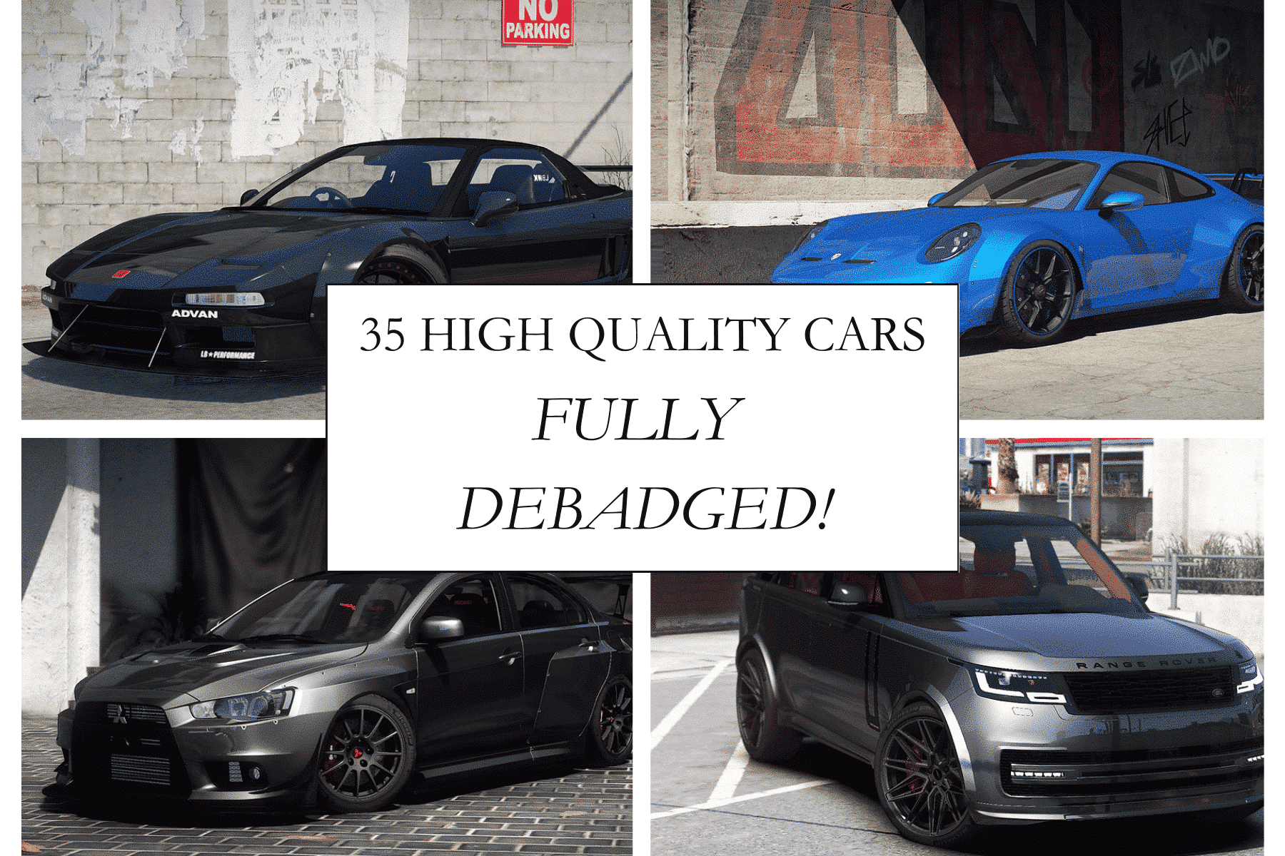 Debadged Car Pack for FiveM [35 Cars] - FiveM Tebex