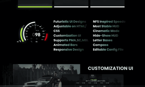 CodeM Black HUD - QBcore - FiveM