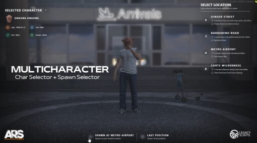 FREE Multicharacter And Spawn Selector Combo - FiveM Tebex