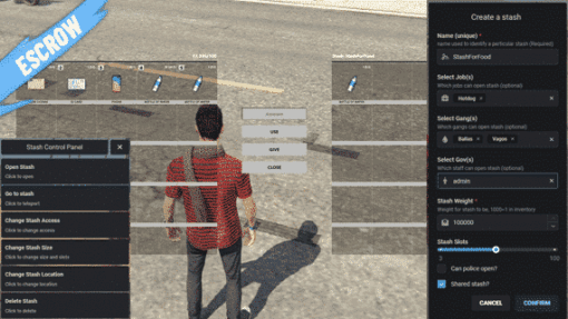 Stash Creator - FiveM Tebex